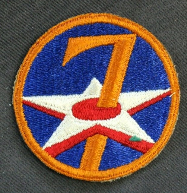 WWII WW2 ORIGINAL U.S. ARMY AIR FORCE 7TH AIR FORCE PATCH PACIFIC ...