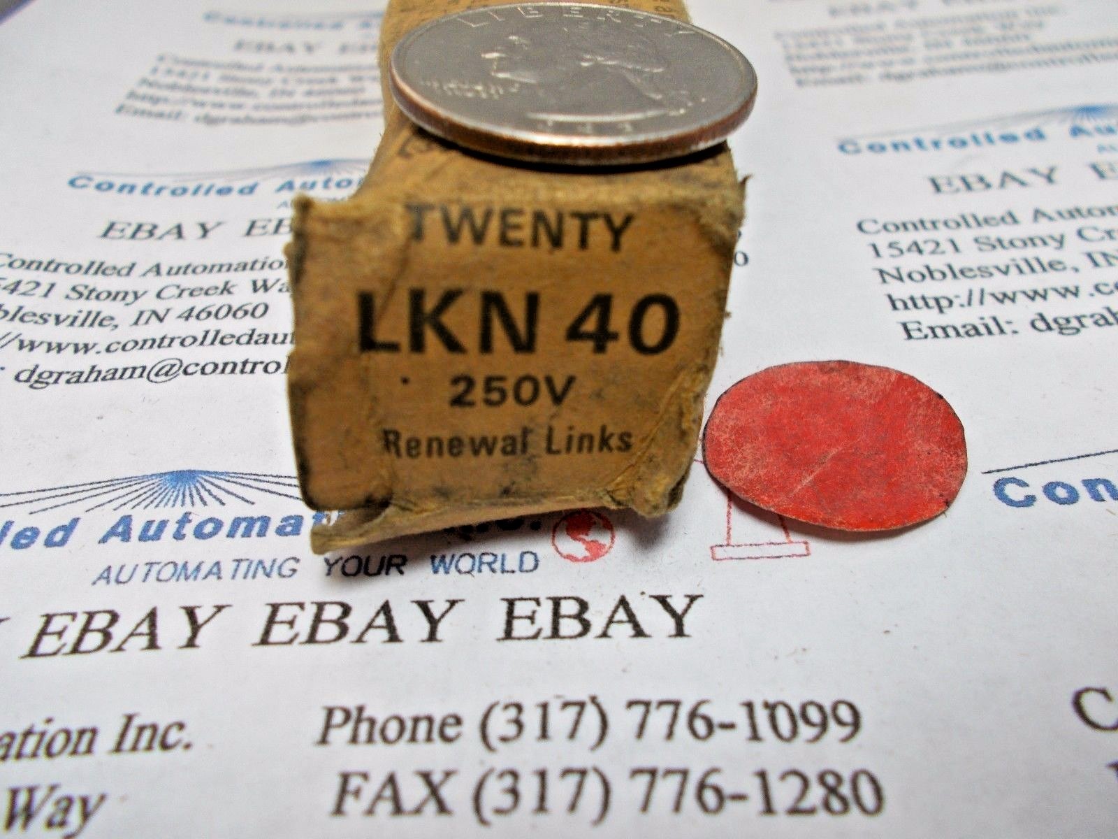 Buss/Bussmann Cooper LKN 40 Fuse/Fuses Renewal Links 250V Box of 20 | eBay