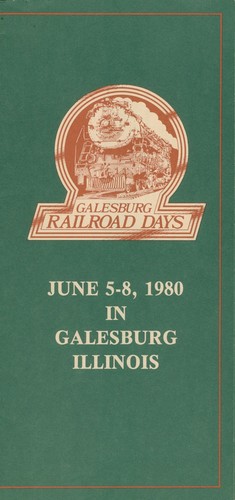 1980 Galesburg IL Railroad Days Vintage Brochure Schedule Map Calendar ...