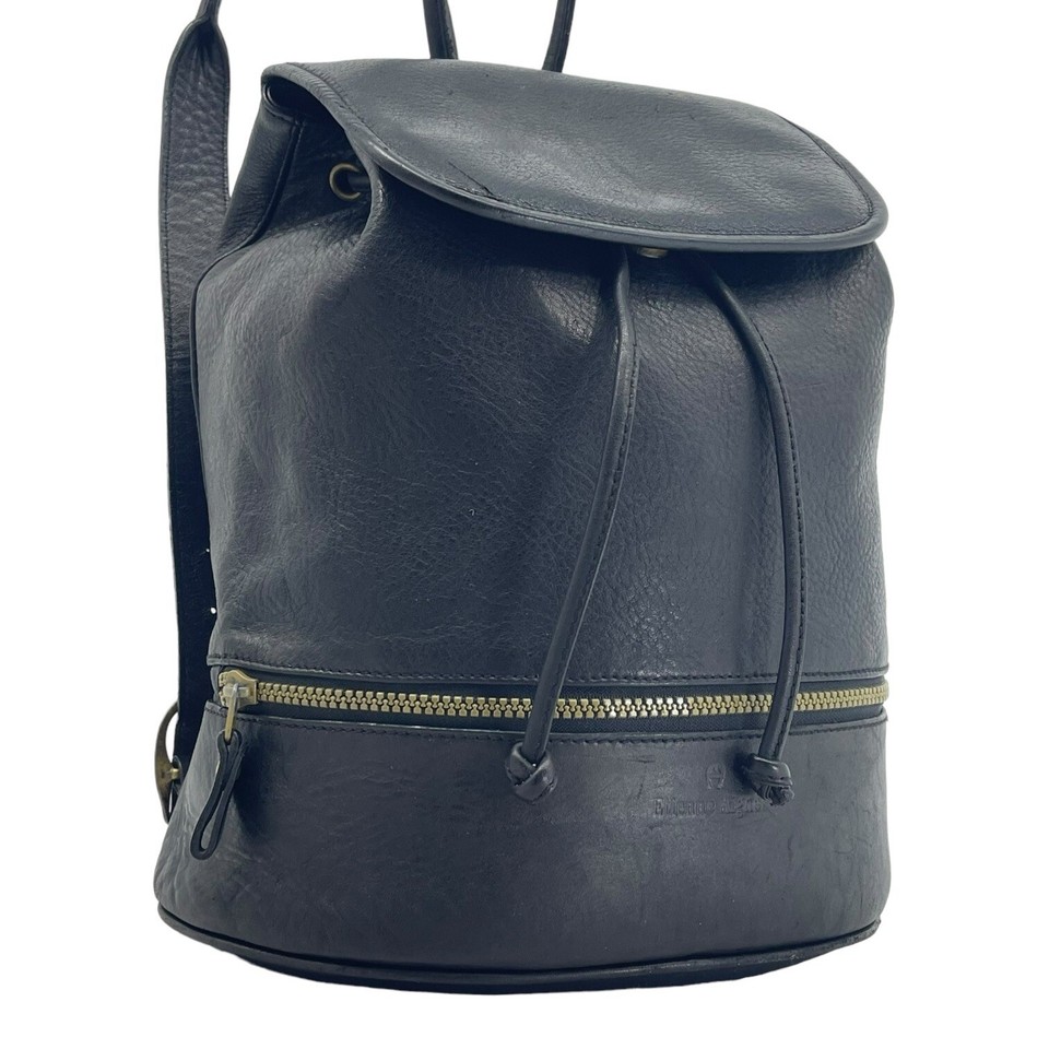 Vintage 90s ETIENNE AIGNER Large Soft Leather Sling Bag Backpack ...