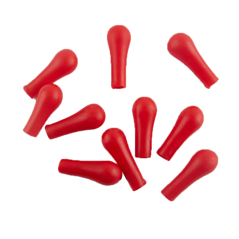 10pcs Dropper Red Rubber Bulb Head Dropping Bottle Insert Pipette Lab ...