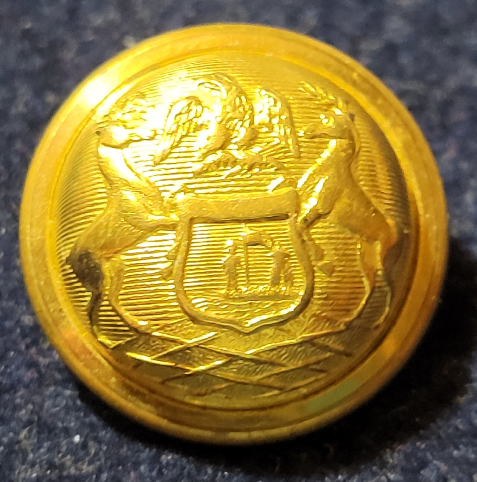 PRE CIVIL WAR OR CIVIL WAR ERA 3 PIECE MICHIGAN STAFF BUTTON ALBERTS ...