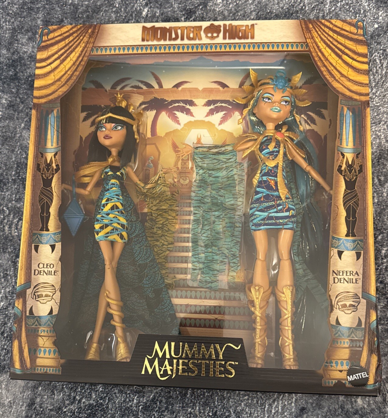Monster High Mummy Majesties Cleo and Nefera De Nile Dolls Two Pack | eBay