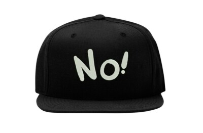 No! Funny Embroidered Snapback Cap Fullcap Flat Bill Hat Hip Hop | eBay