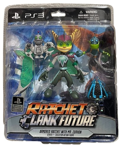 Ratchet & Clank Future DC Direct Armored Ratchet With Mr Zurkon Figure ...