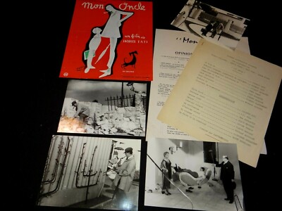 jacques tati MON ONCLE photos presse cinema 1957 + synopsis | eBay