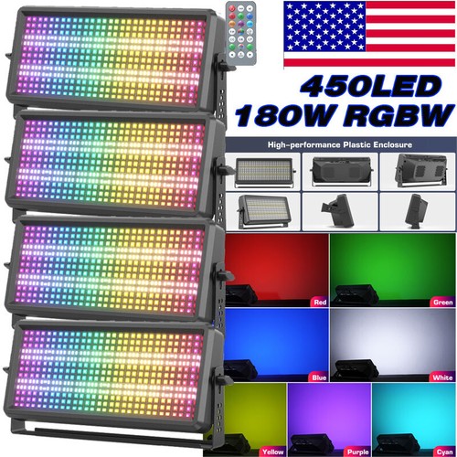 180W 450LED RGBW Wall Wash Light Strobe Light DMX DJ Party Stage ...