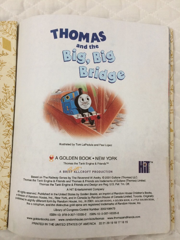 Thomas and the Big Big Bridge Thomas & Friends Little Golden Book ...