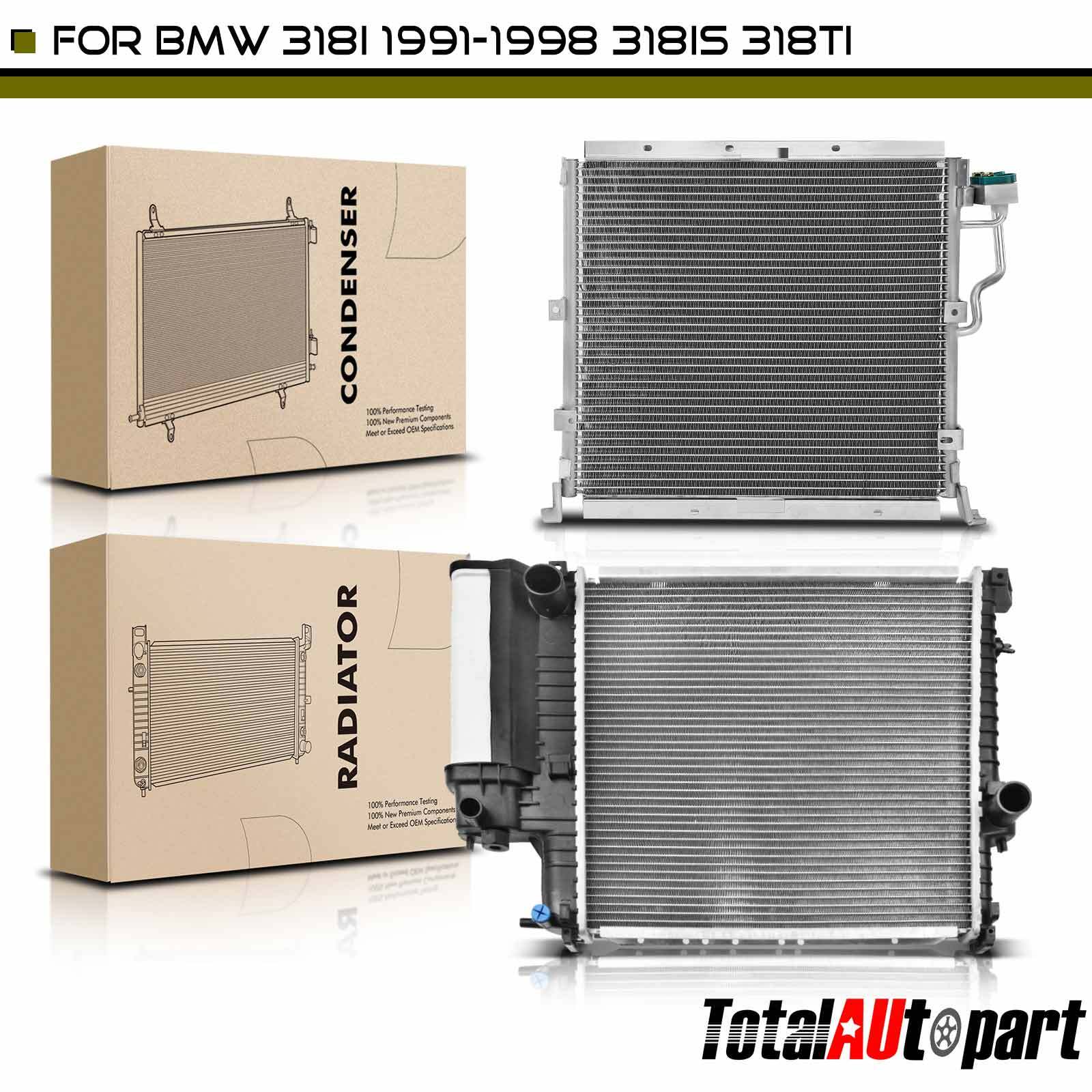Radiator & AC Condenser Cooling Kit for BMW E36 318i 1991-1998 318is 91 ...