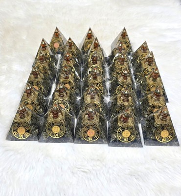 Pyrite Luck Stone Pyramid 808 520 741 Crystal Pyramid 3 Inch Energized ...