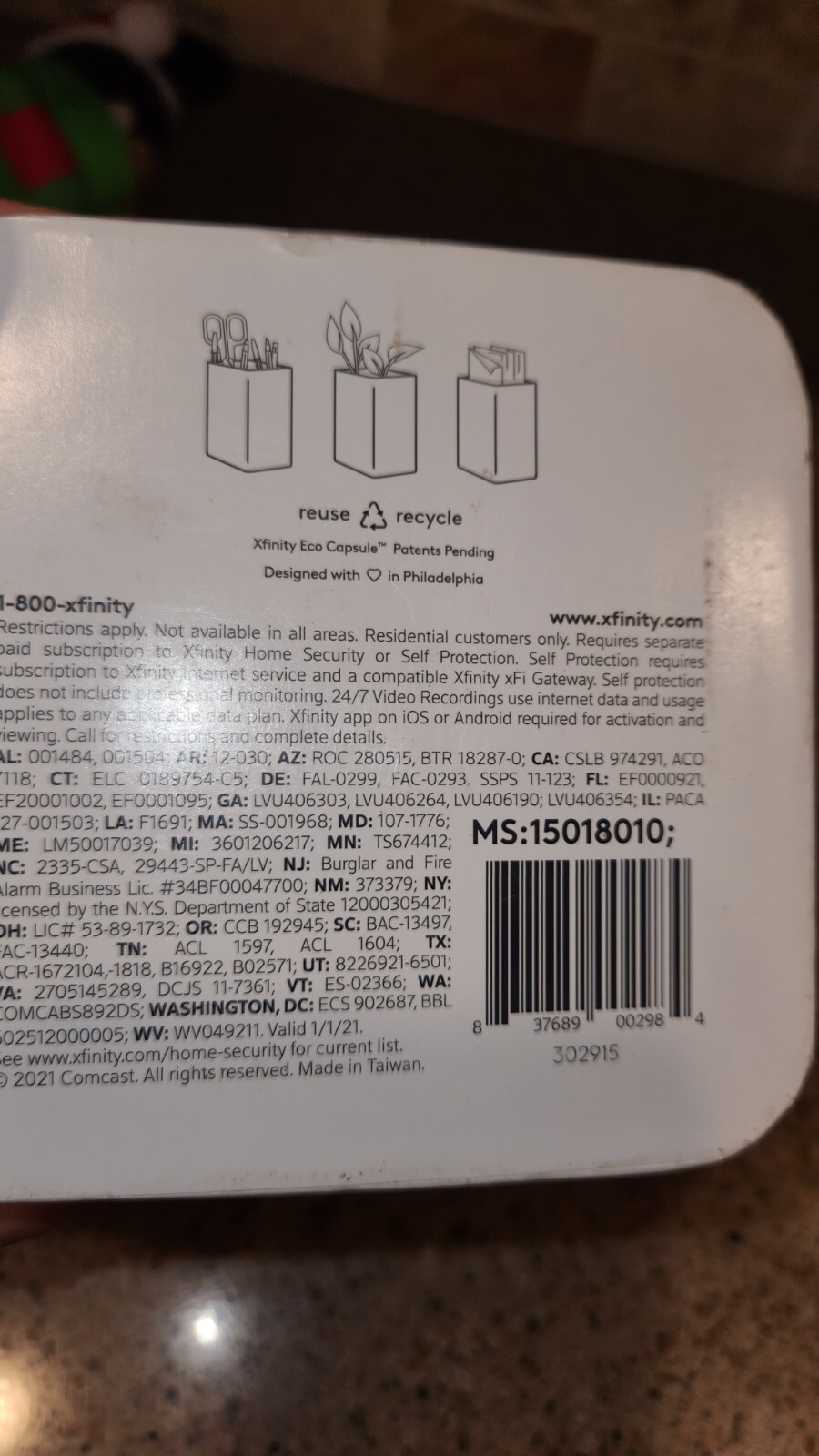 XFINITY Xcam2 HD Indoor Outdoor Security Camera Xw4 1080 P for sale ...
