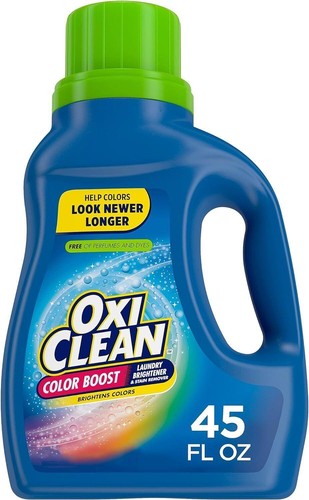 Color Boost Laundry Brightener and Stain Remover Liquid Free, 45 Fl Oz ...