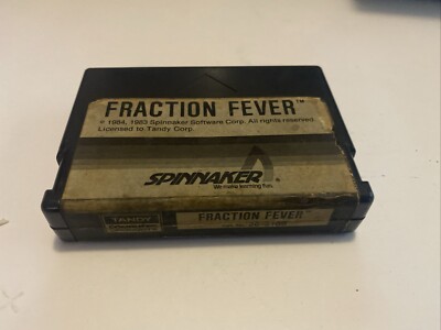 Fraction Fever TANDY TRS-80 Color Computer Cartridge 26-3169 Video Game ...