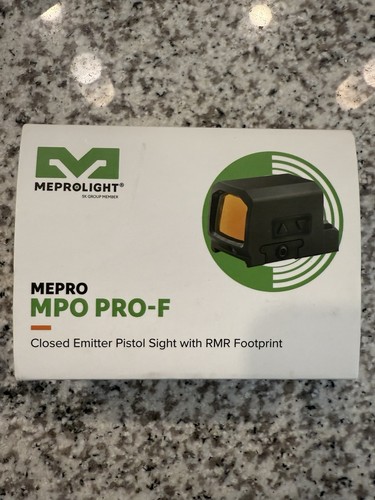 Meprolight MEPRO MPO PRO-F Closed Emitter Pistol Red Dot Sight 3 MOA ...