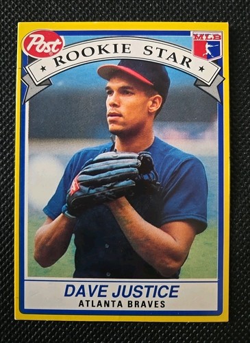Dave Justice 1991 Post MLBPA 1 of 30 Collector Series Rookie Star ...
