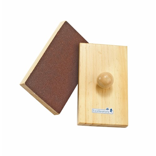 Easy-Grip Sand Blocks, Set of 2, Musical Instruments, Sand Blocks, Sand ...