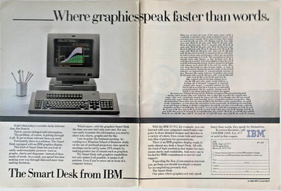 The Smart Desk 3179G Computer Graphics Display From IBM Vintage 1986 ...