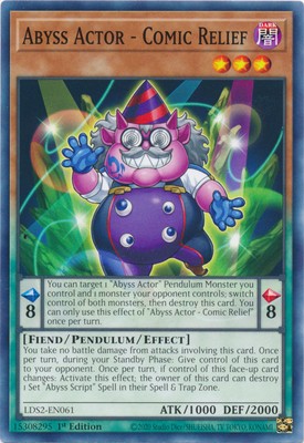 Abyss Actor - Comic Relief Common Legendary Duelists: Season 02 YuGiOh ...