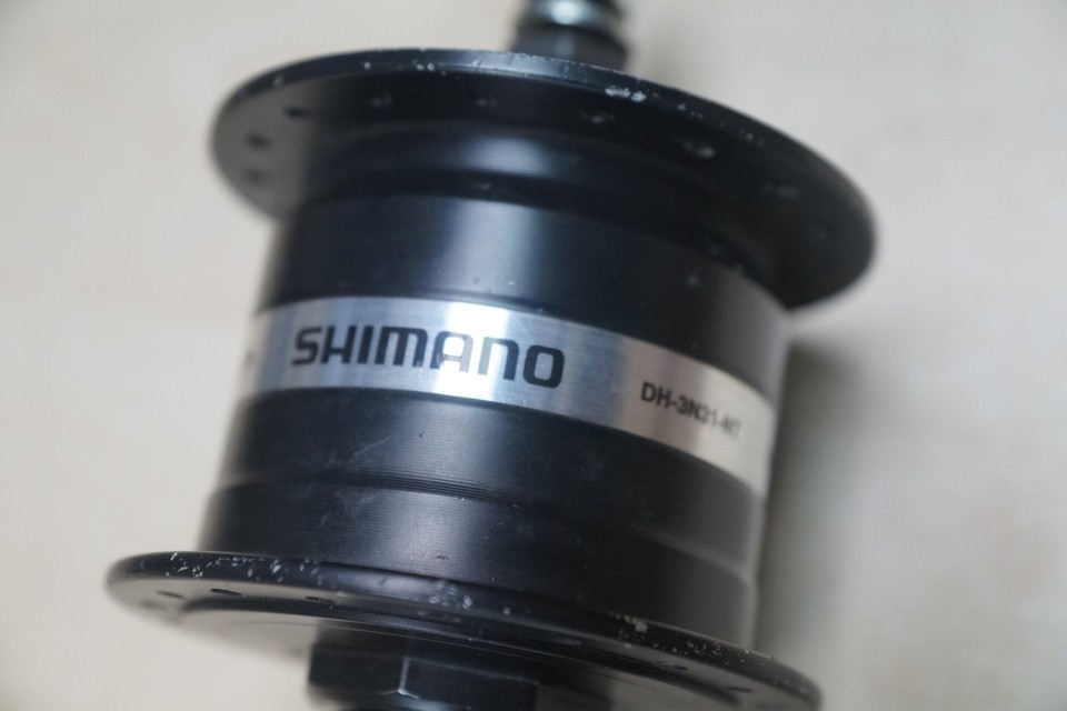 Shimano DH-3N31-NT 36 Holes 100mm 6V 3W Front Bicycle Bike Dynamo Hub ...