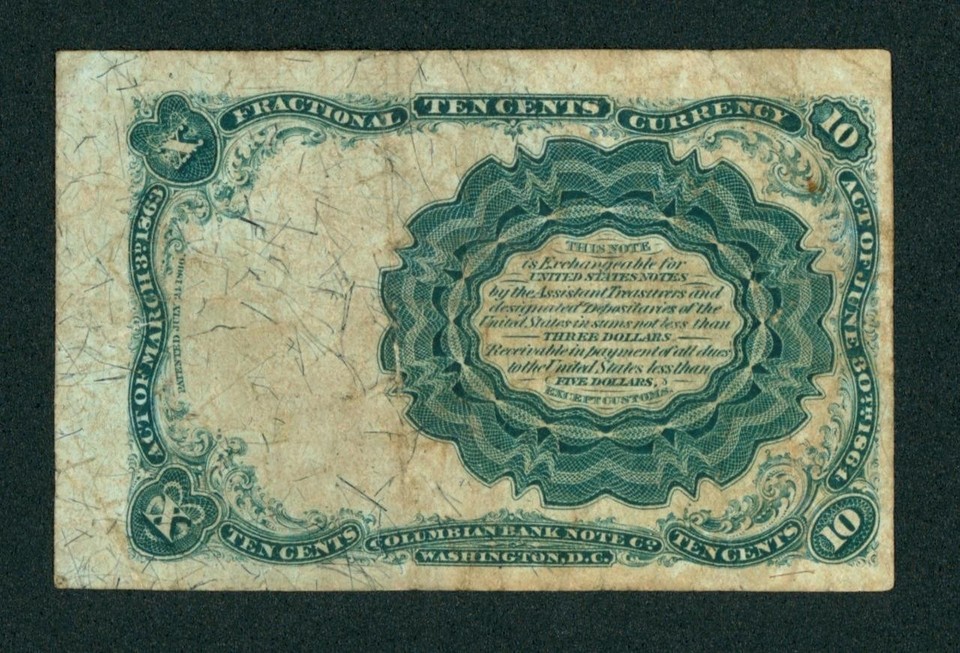 10¢ 1874 Fourth Issue Fractional Note ** PAPER CURRENCY AUCTION | eBay