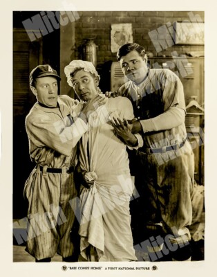 BABE COMES HOME 1927 BASEBALL 11 X 14 LOCKER ROOM PRANKS LOBBY POSTER ...