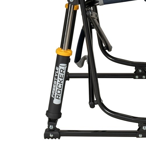 GCI Outdoor Freestyle Rocker Camping Chair with Beverage Holder, Indigo ...