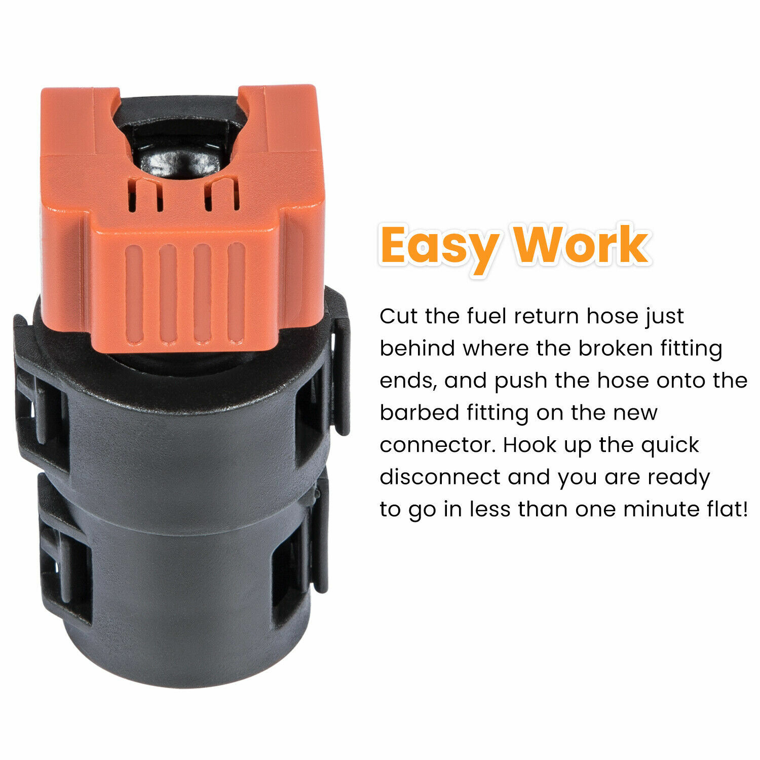 3846 Fuel Filter Return Line Connector Fitting For 2017+ 6.7L Ford ...