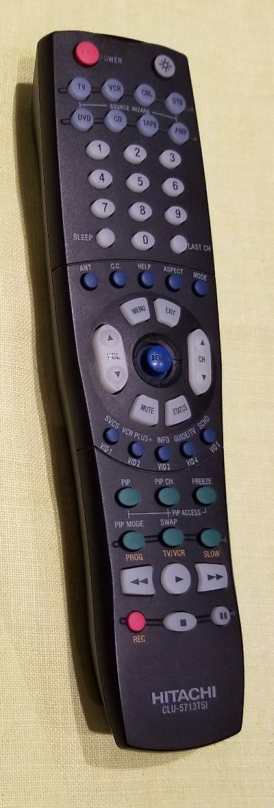 Hitachi TV Remote control CLU-5713TSI Television Remote Control | eBay