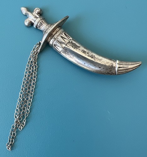 vintage sterling dagger scabbard - Gem