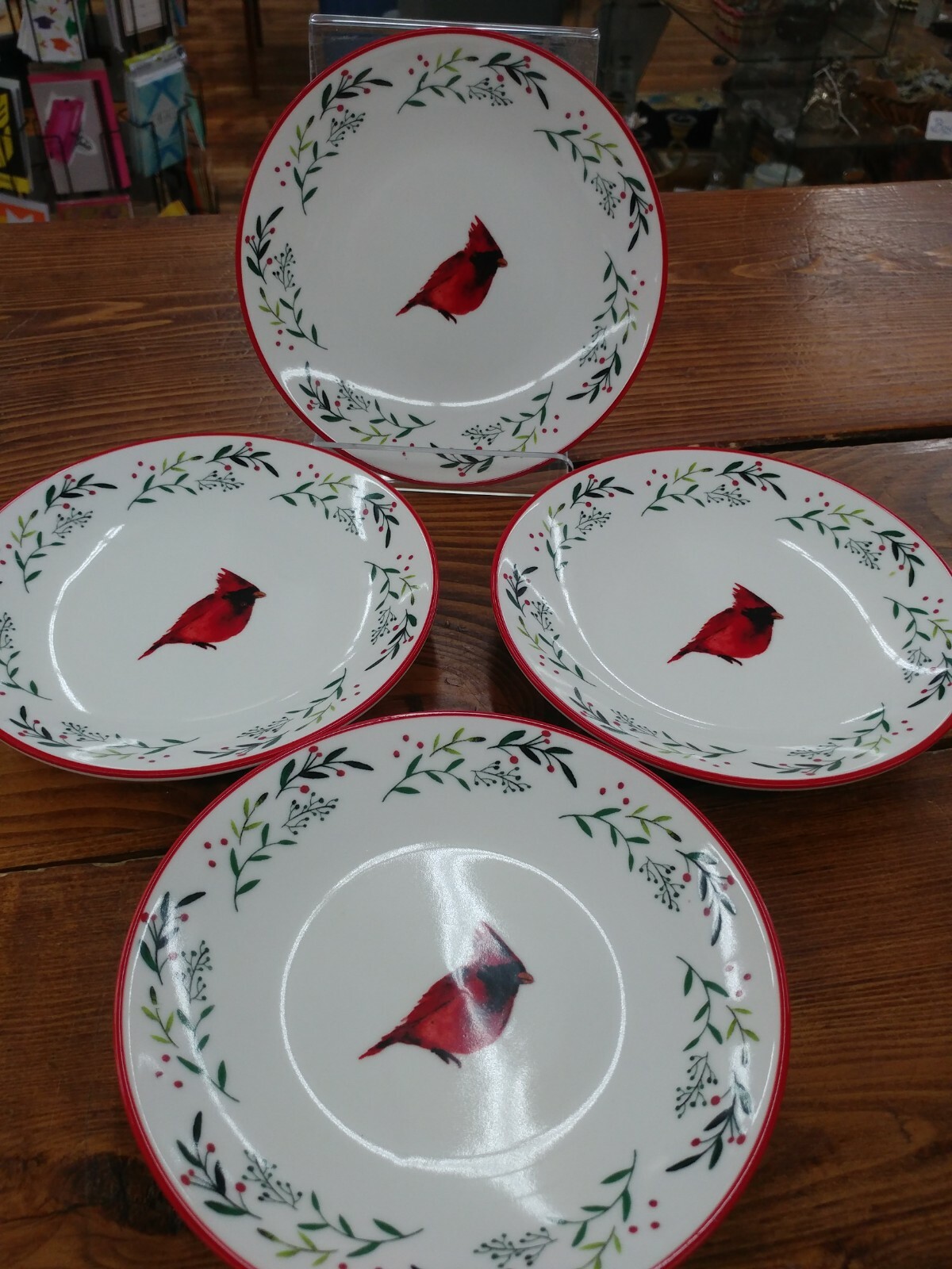 4 Cardinal Plates 6" by Signature Housewares - Excellent Condition!! | eBay