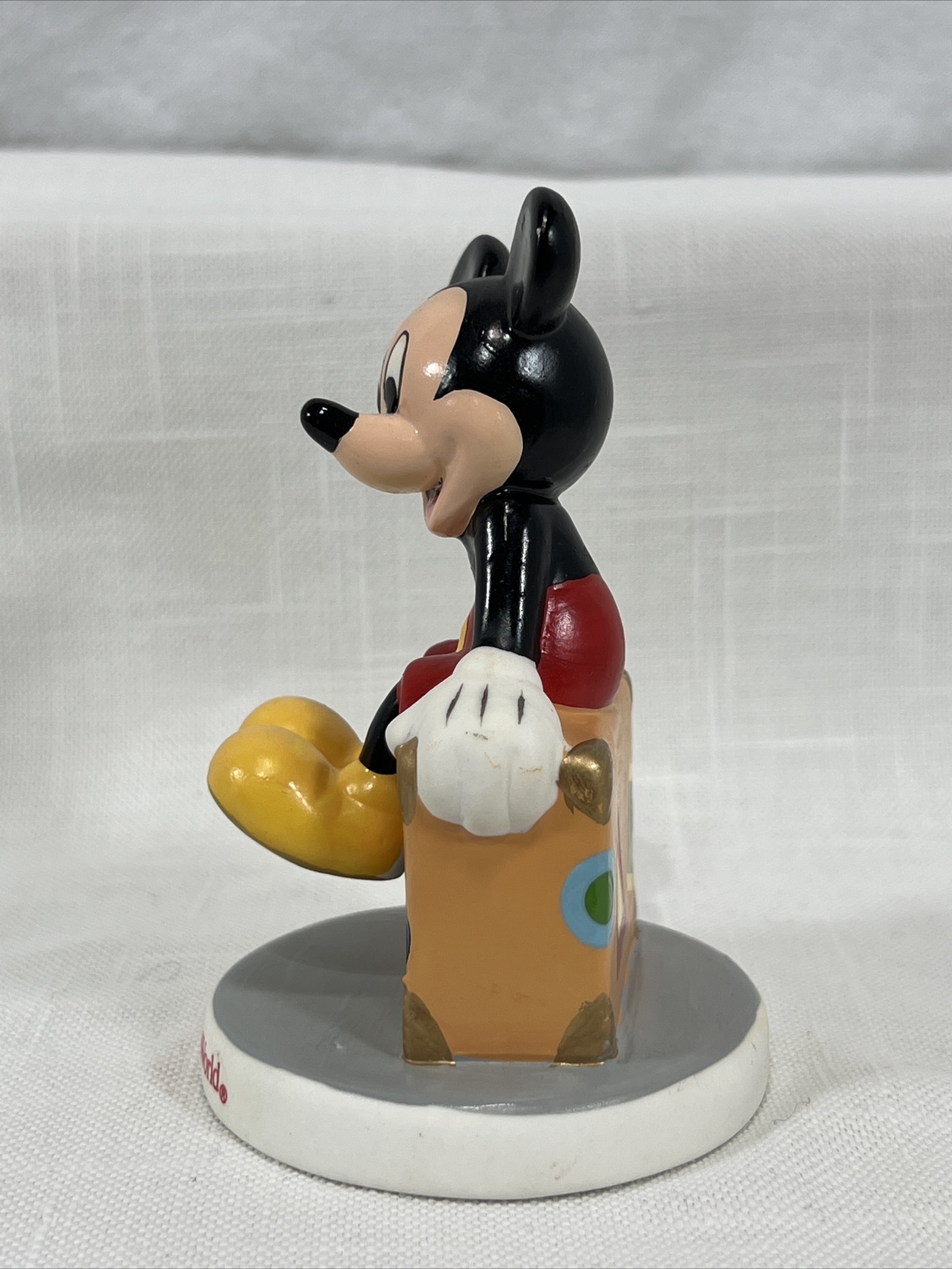 Disneyland Mickey Mouse 2010 Figure Porcelain Figurine Sitting 55th ...
