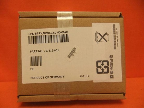 HP SPS Battery NiMH 3.6v 500mah 307132-001 NOS for 6400 RAID Controller ...