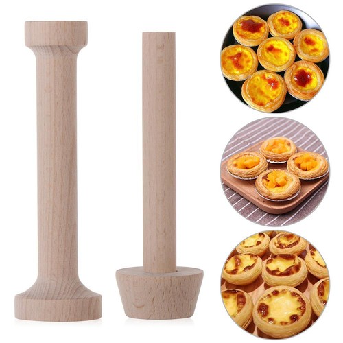 Baking Supplies Double Side Cake Tools Pastry Pusher Wooden Egg Tart ...