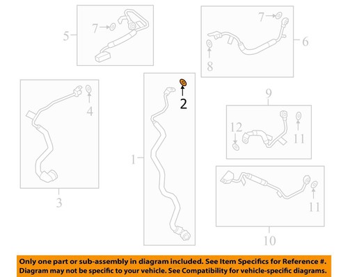 BMW OEM 19-24 M850i xDrive Gran Coupe Hoses Pipes-Inlet Pipe O-Ring ...