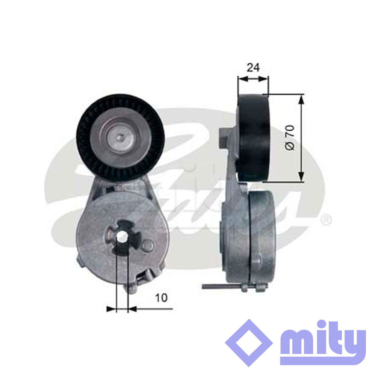 Fits Audi A5 A4 Q5 1.8 2.0 Tensioner Pulley Mity 06H903133F 06H903133G ...