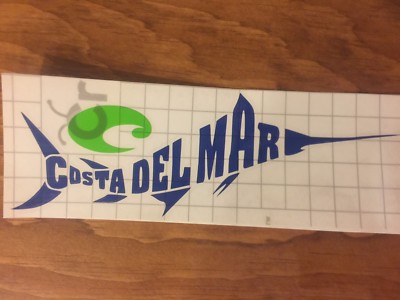 Costa Del Mar - Marlin Decal Sticker - Custom Multi-Color for Cooler ...