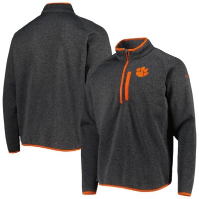 Clemson Tigers Columbia Canyon Point Omni-Shield Raglan Half-Zip Jacket ...