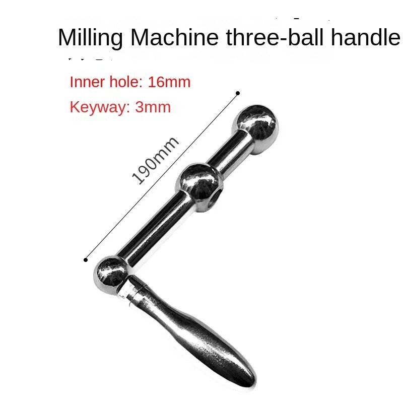 Turret Milling Machine Three-pill Handle Three-ball Hand Crank Olive ...