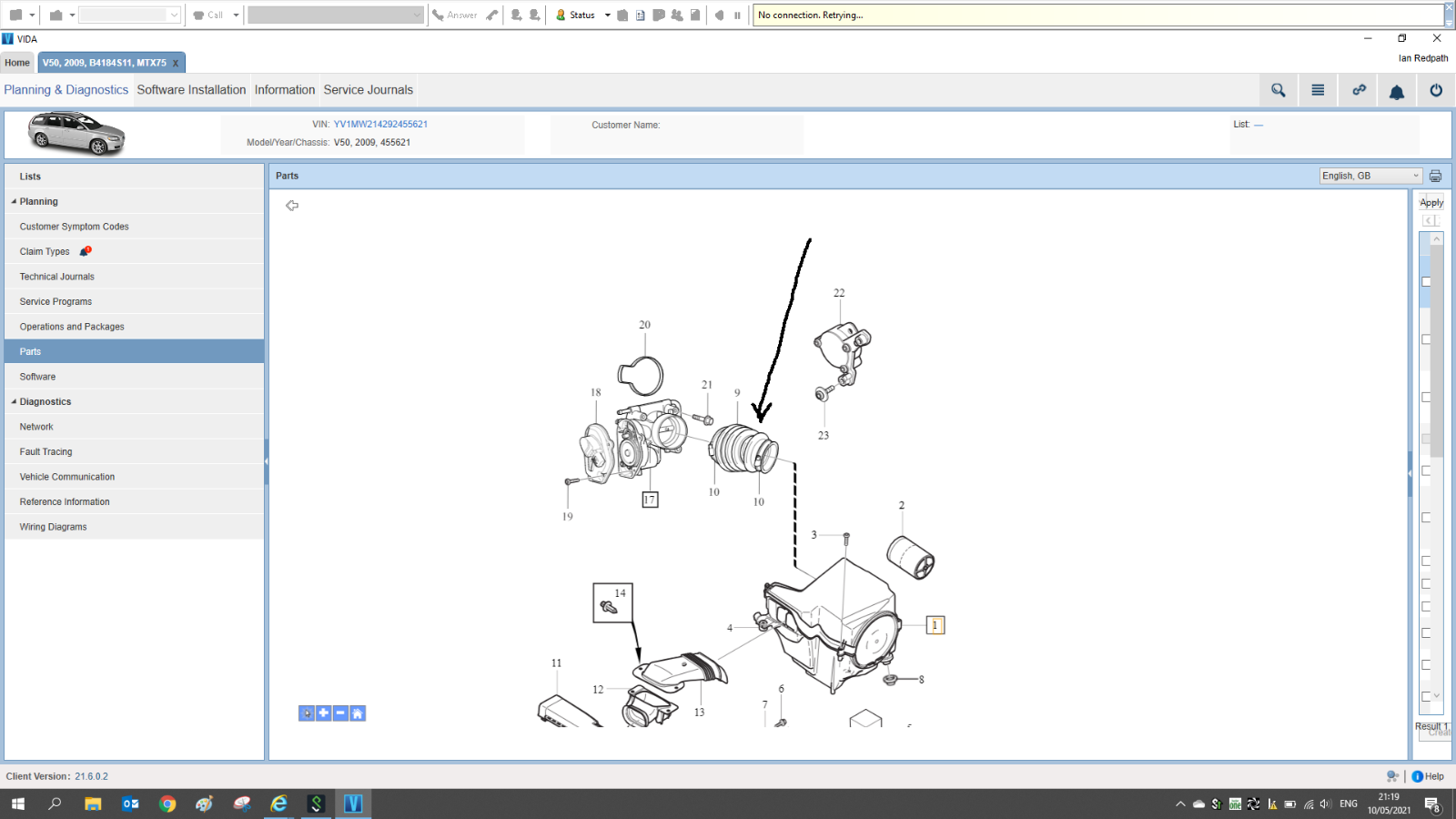 Genine Volvo Intake Pipe 31293630 for sale online | eBay