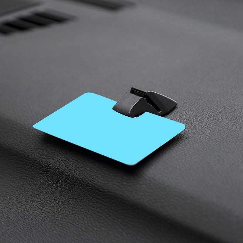 Multifunctional Card Ticket Holder Auto Car ID IC Clip Black Dashboard ...