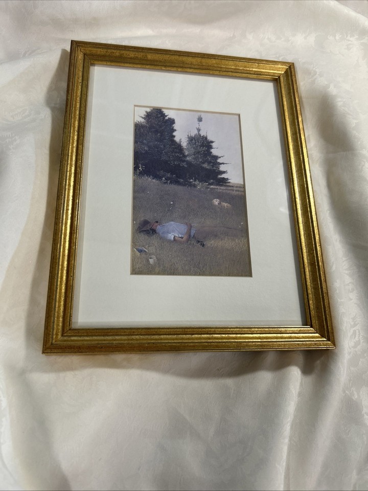 Distant Thunder, 1961 by Andrew Wyeth Art Print Wife Betsy with Dog ...