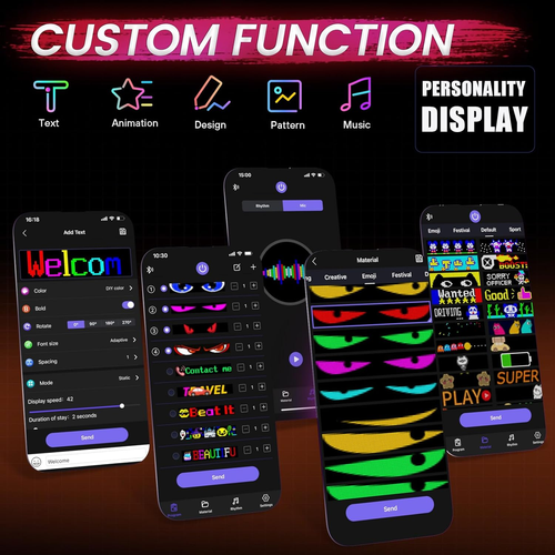 Rayhome Upgrade Synchronize Multiple Devil Eyes Light, 15''x4'' Full ...