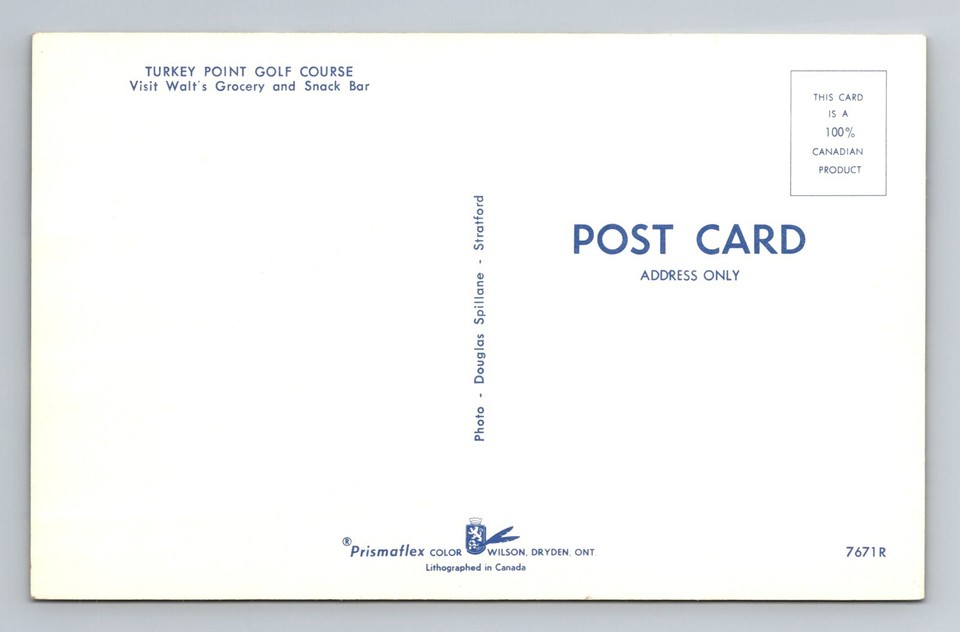 Turkey Point Golf Course Walt's Grocery And Snack Bar Vintage Postcard ...