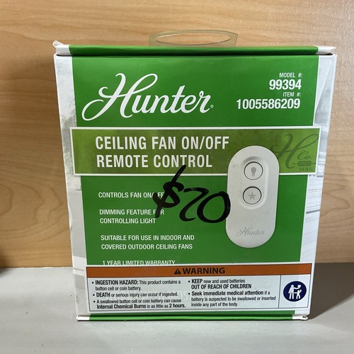 Hunter Ceiling Fan Remote Control Receiver Model 99394 | eBay