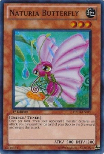Yugioh - Naturia Butterfly - 1st Edition - Super Rare NM - Free ...