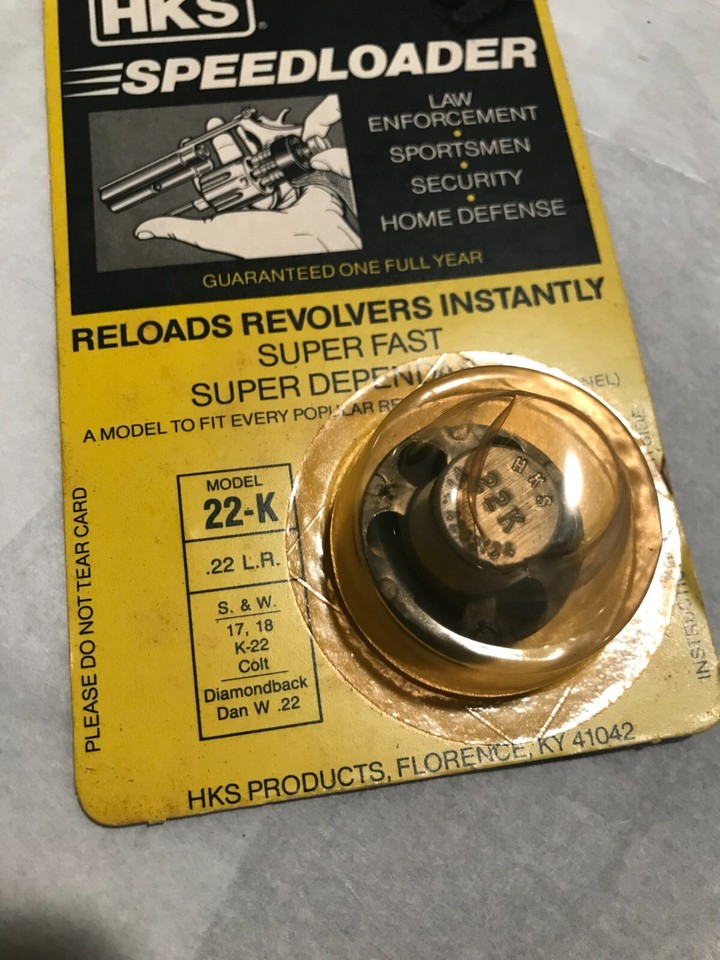 HKS 22-K Speedloader for S&W K Frame 22 Revolver 6 Shot 22LR | eBay