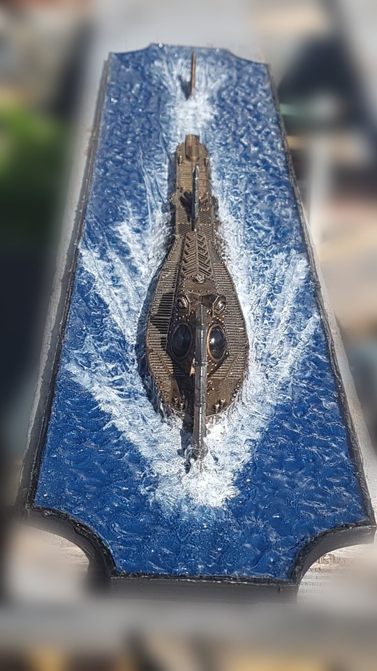 20,000 leagues under the sea Nautilus Submarine 3d printed Waterline ...