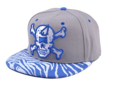 Basecap Totenkopf Zebra Skull GRAU Baseball Mütze gestreift | eBay.de