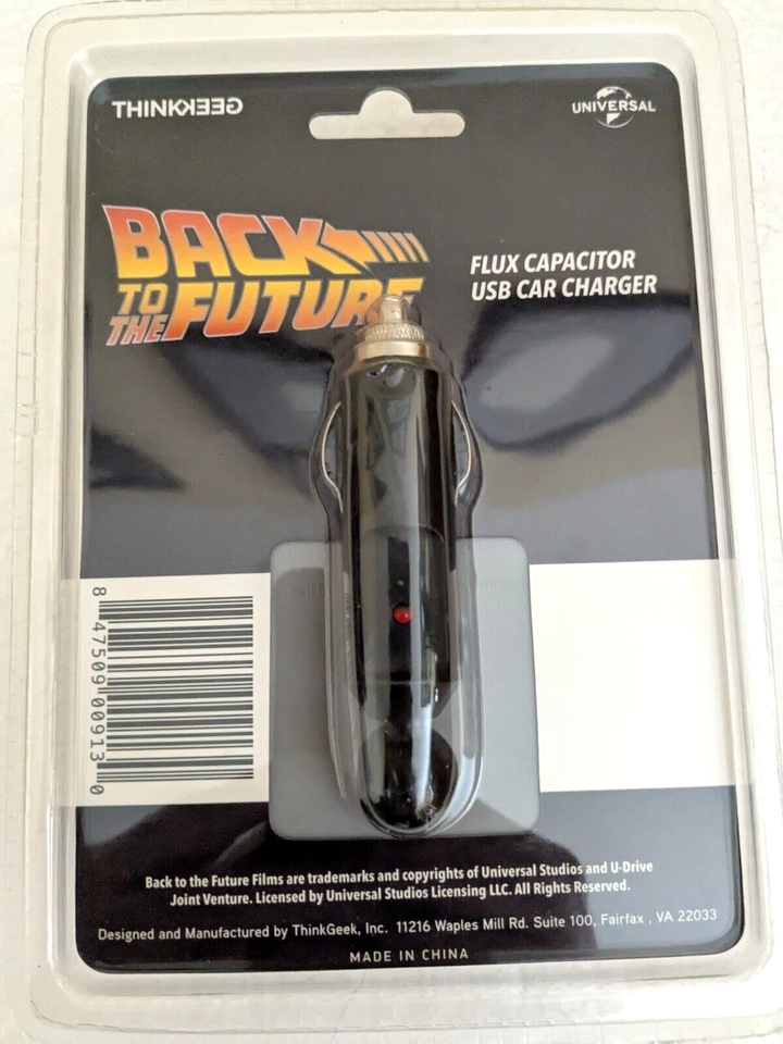 NEW! Back To The Future | Flux Capacitor USB Car Charger | by ThinkGeek ...