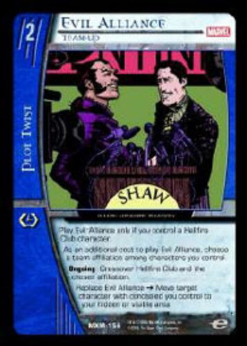 VS System: Evil Alliance, Team-Up - Foil [Played] Marvel X-Men TCG CCG ...